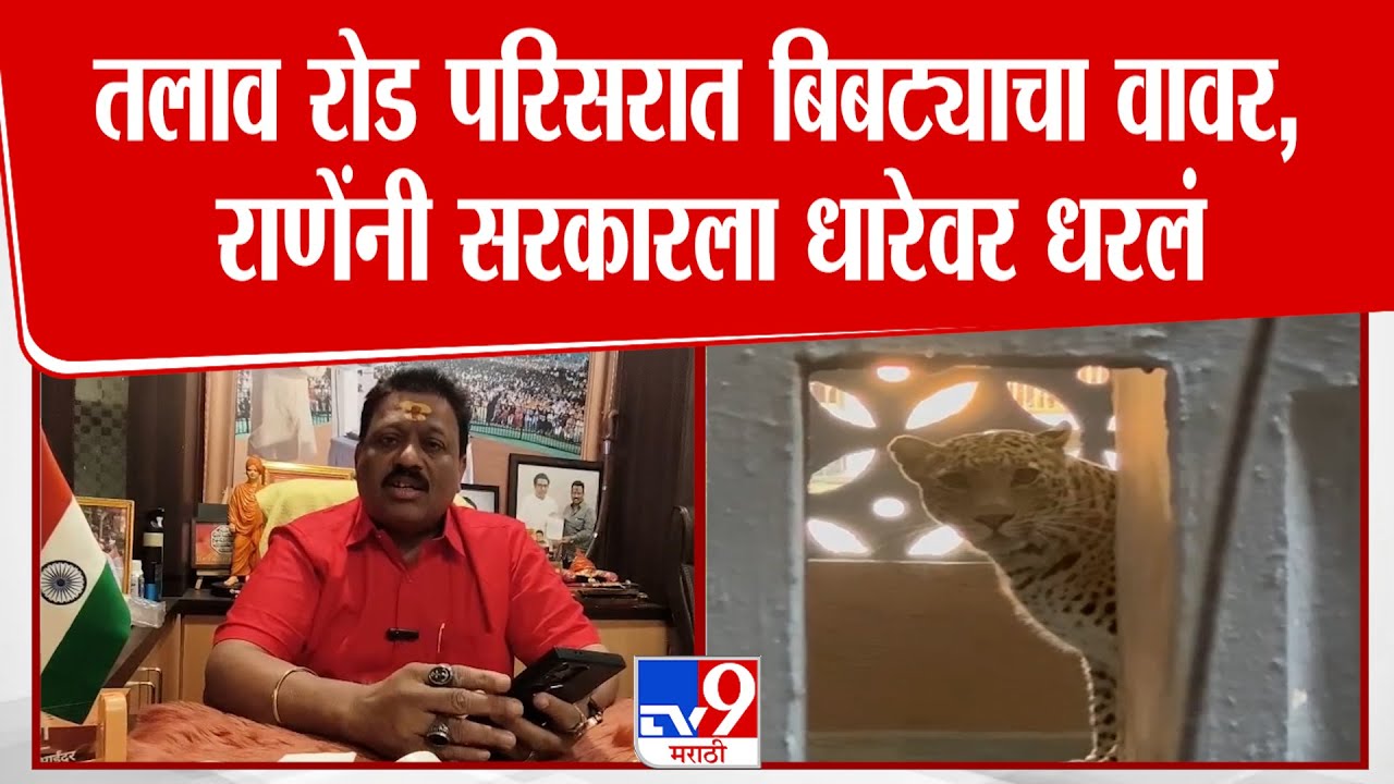 Thane Leopard News | तलाव रोड परिसरात बिबट्याचा वावर, Sandeep Rane ...