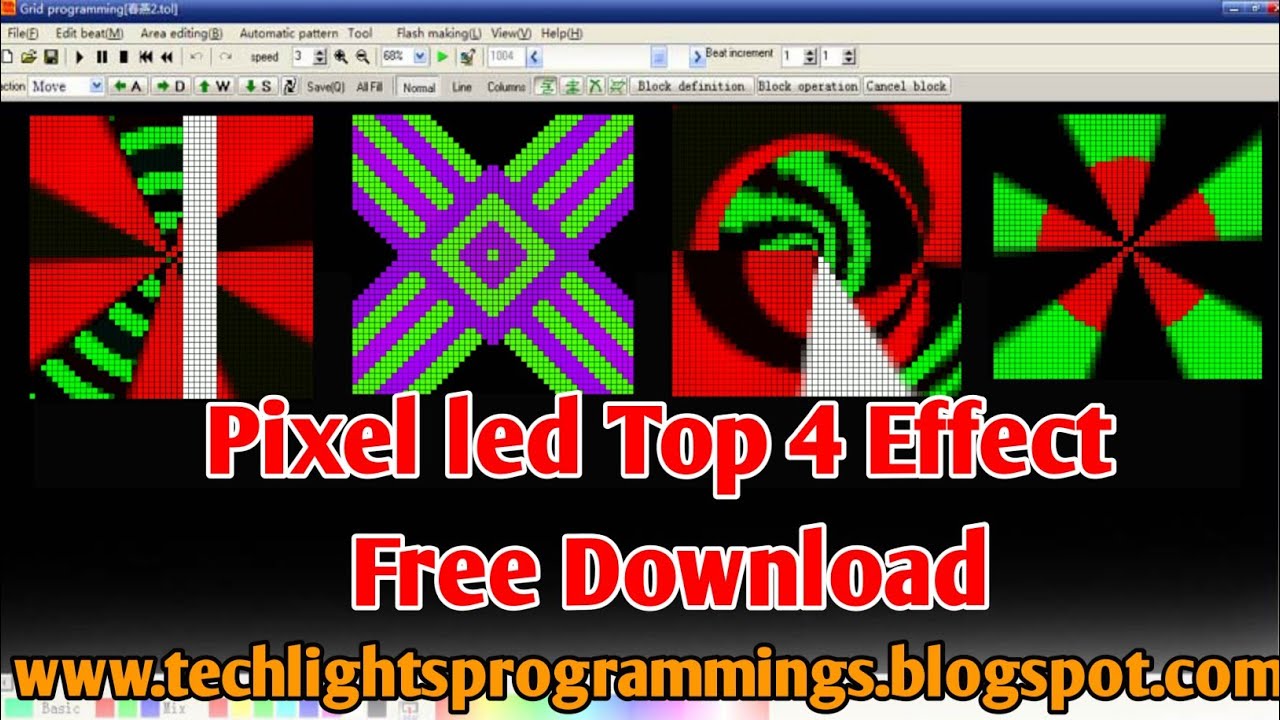 Pixel Led Top 4 Effect Free Download Tech Lights Programmings Youtube