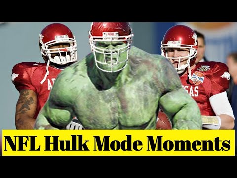 NFL Hulk Mode Moments #nfl #nflhighlights - YouTube