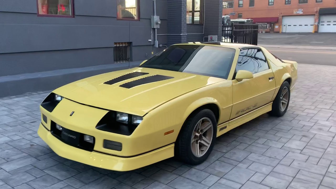 1987 Camaro Iroc-Z 5.7 TPI Yellow - YouTube