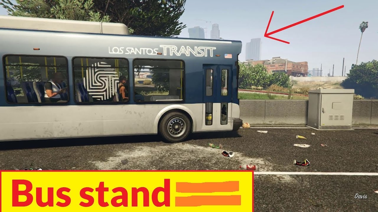 Bus stand in GTA 5 - बस स्टैंड in GTA 5 - YouTube
