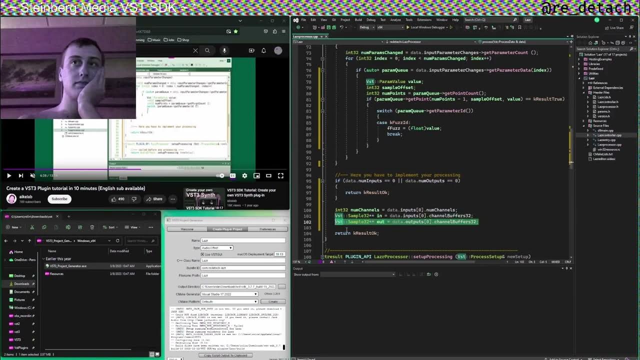 Steinberg VST SDK + VSTGUI Demo - YouTube