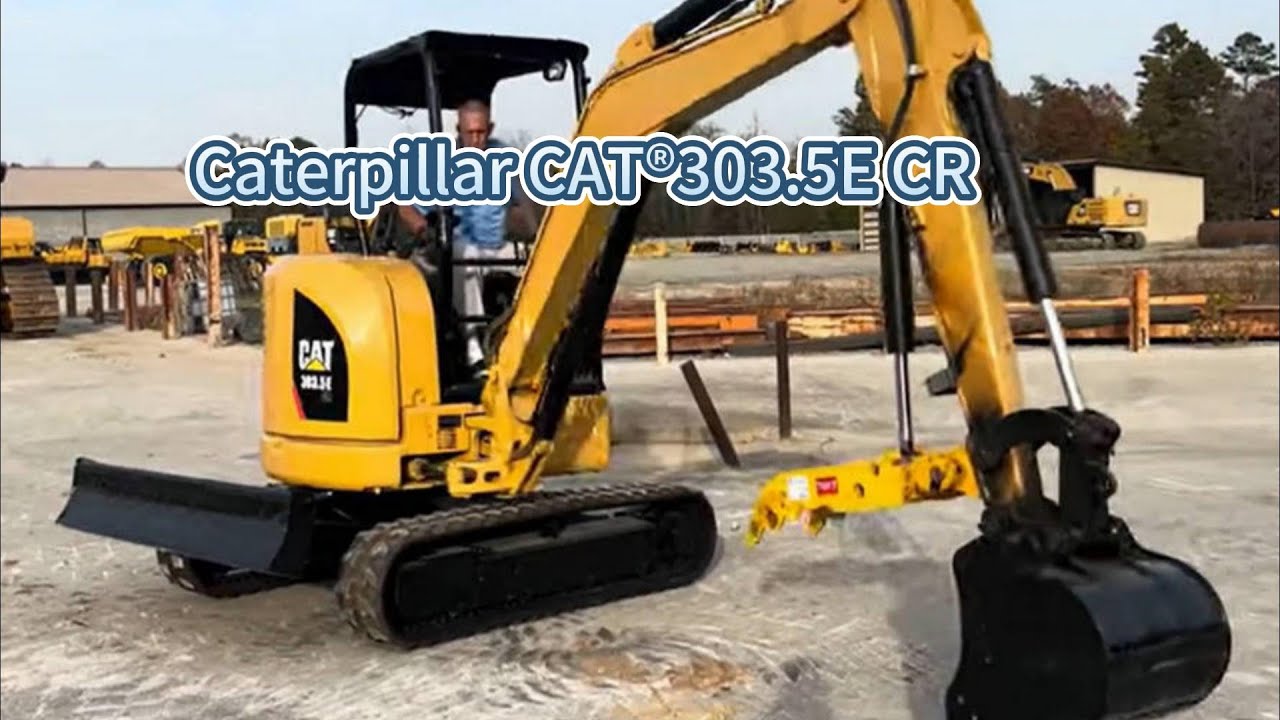 cat 303 5E CR 5ton used small excavator for sale - YouTube