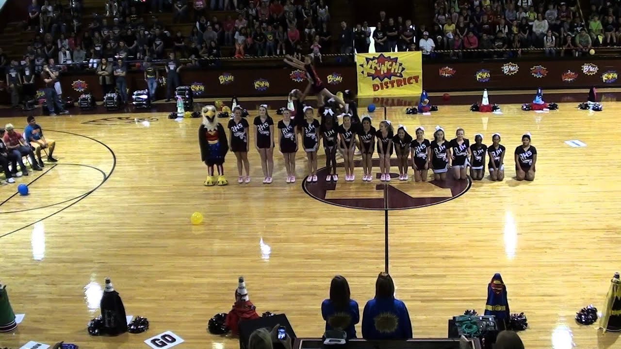 Superhero Pep Rally Routine - YouTube