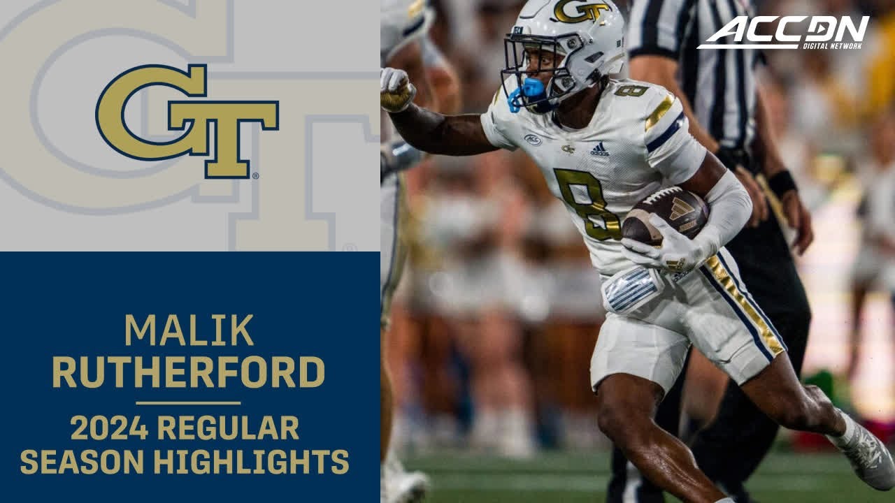 Malik Rutherford 2024 Regular Season Highlights | Georgia Tech WR - YouTube
