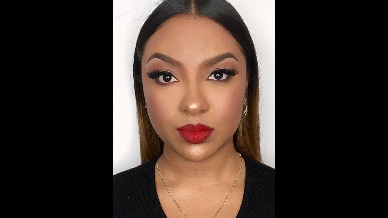 Full Makeup Tutorial/Client Makeover- Red Lips (@TheresaFrancine) - YouTube