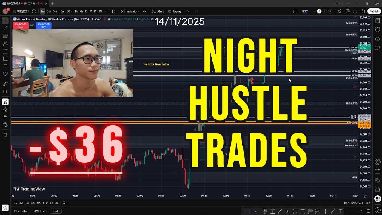 NIGHT HUSTLE TRADES REVIEW | 14/11/2025 | -$36 - YouTube