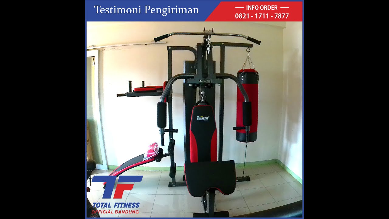Review Alat Fitnes Beban Home Gym 3 sisi Total Fitnes Bandung - YouTube