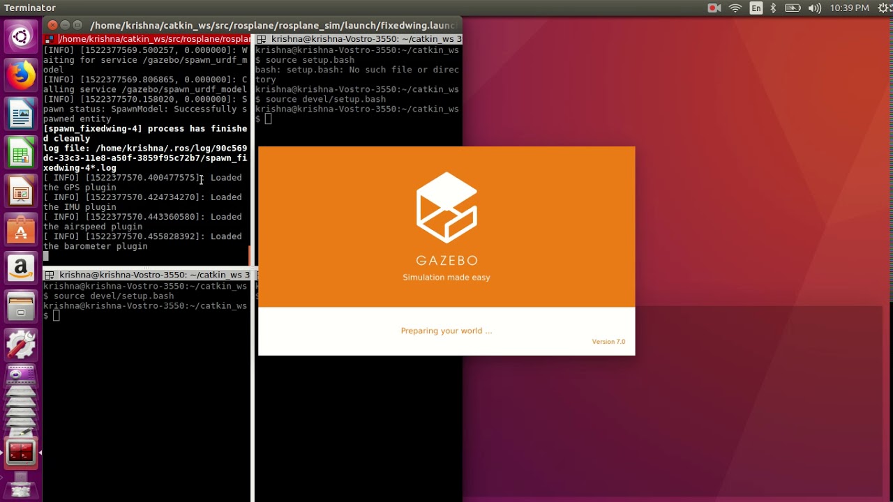 ROS Project- ROS/Gazebo Simulation of autonomous fixed wing UAV ...