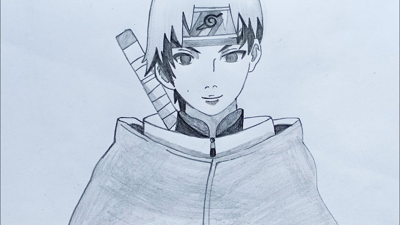 How to Draw Sai from Naruto Shippuden || Step by Step Drawing|| Pencil ...