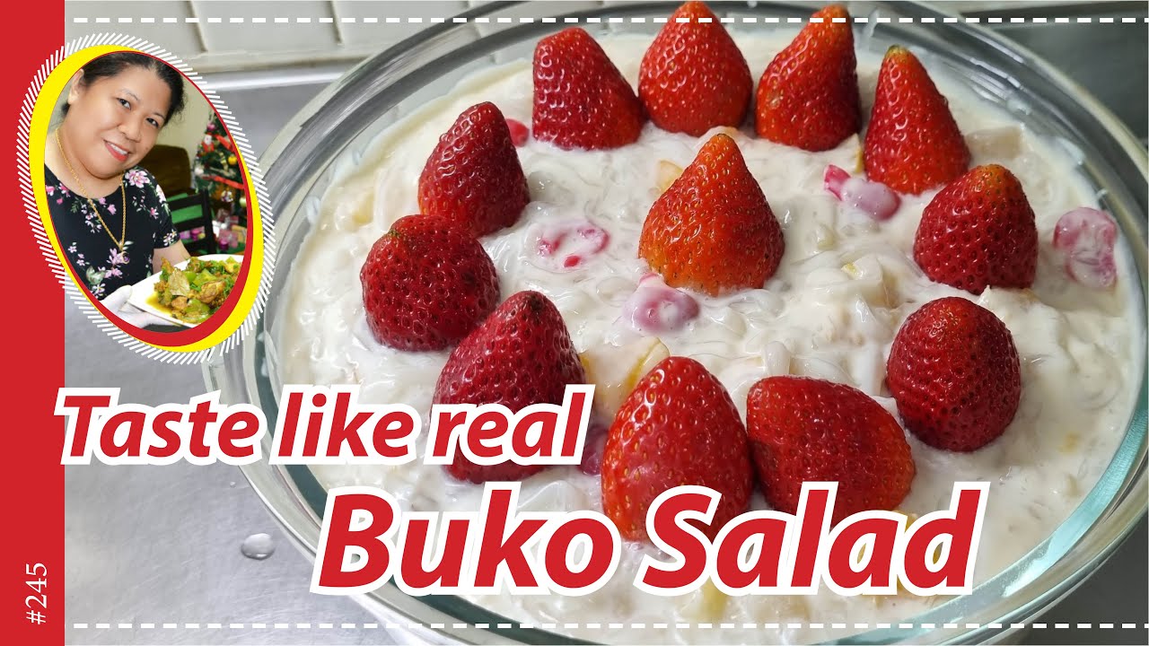 Taste Like Real Buko Fruit Salad | Jelly Fruit Salad - YouTube