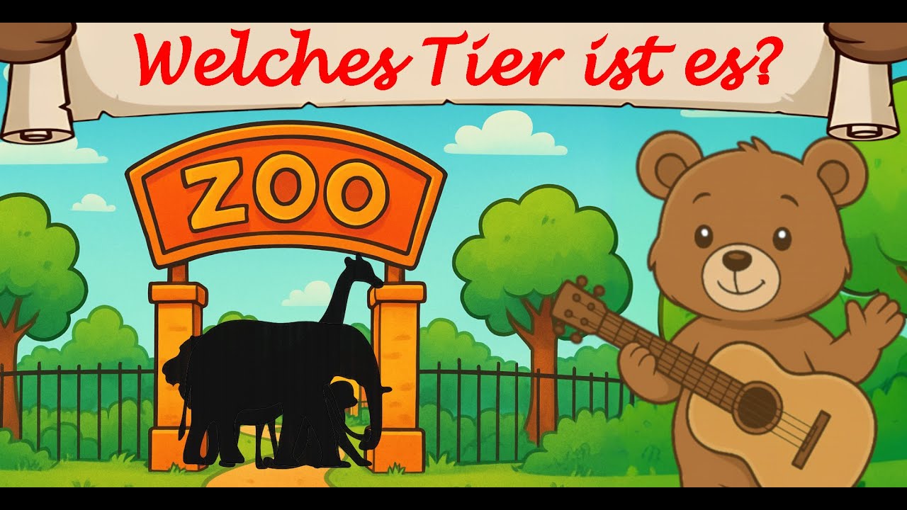 🐻🎶Zoo Kinderlied - Tiere raten & mitsingen für Kinder | Notenbär - YouTube