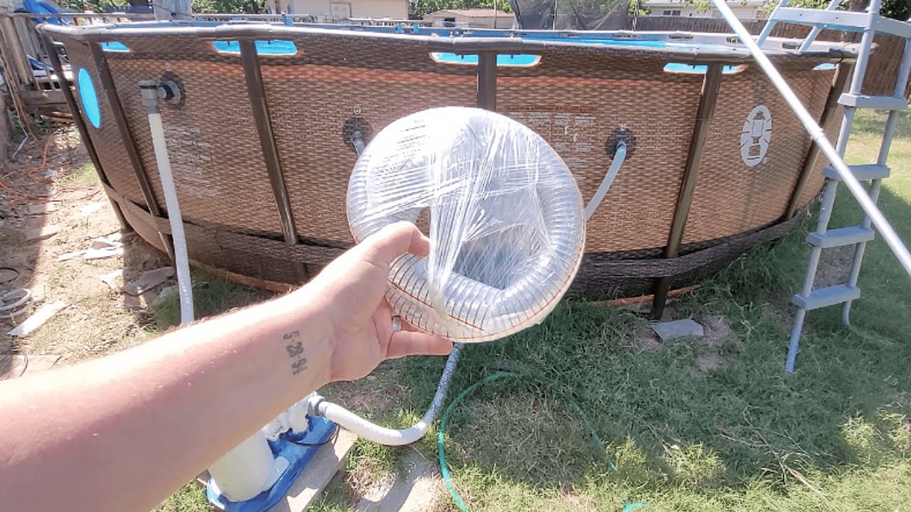 How to replace above ground pool pump hose - BEST pool hose - YouTube