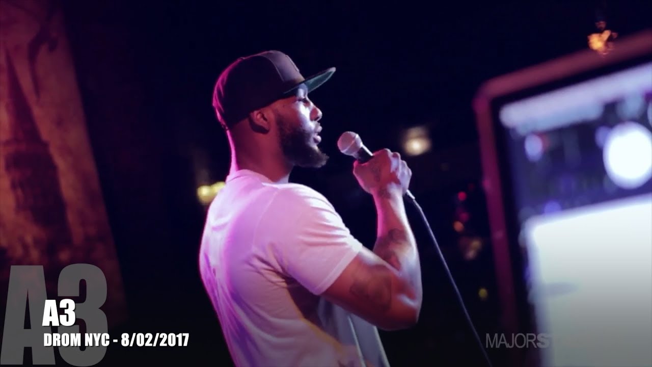 A3 - "Pops Ya My Nigga" Live at DROM NYC 8/2/17 - YouTube