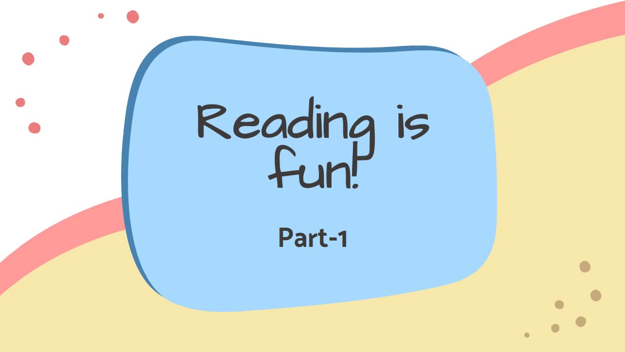 Reading is fun Part 1(basic reading exercise) - YouTube