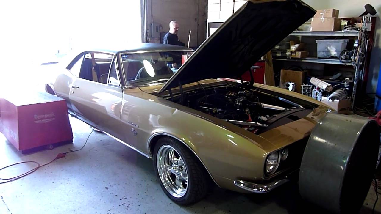 1967 supercharged ls1 camaro dyno pull - YouTube