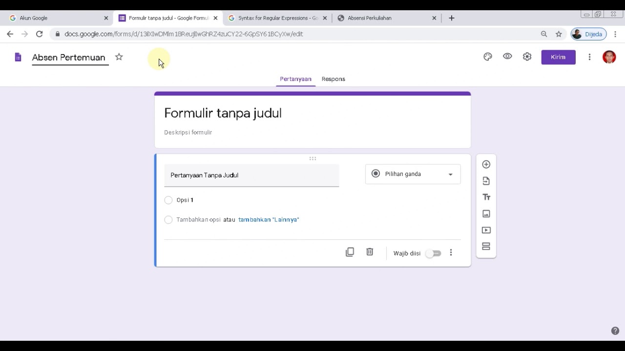 Membatasi jumlah digit angka di Google Form - YouTube