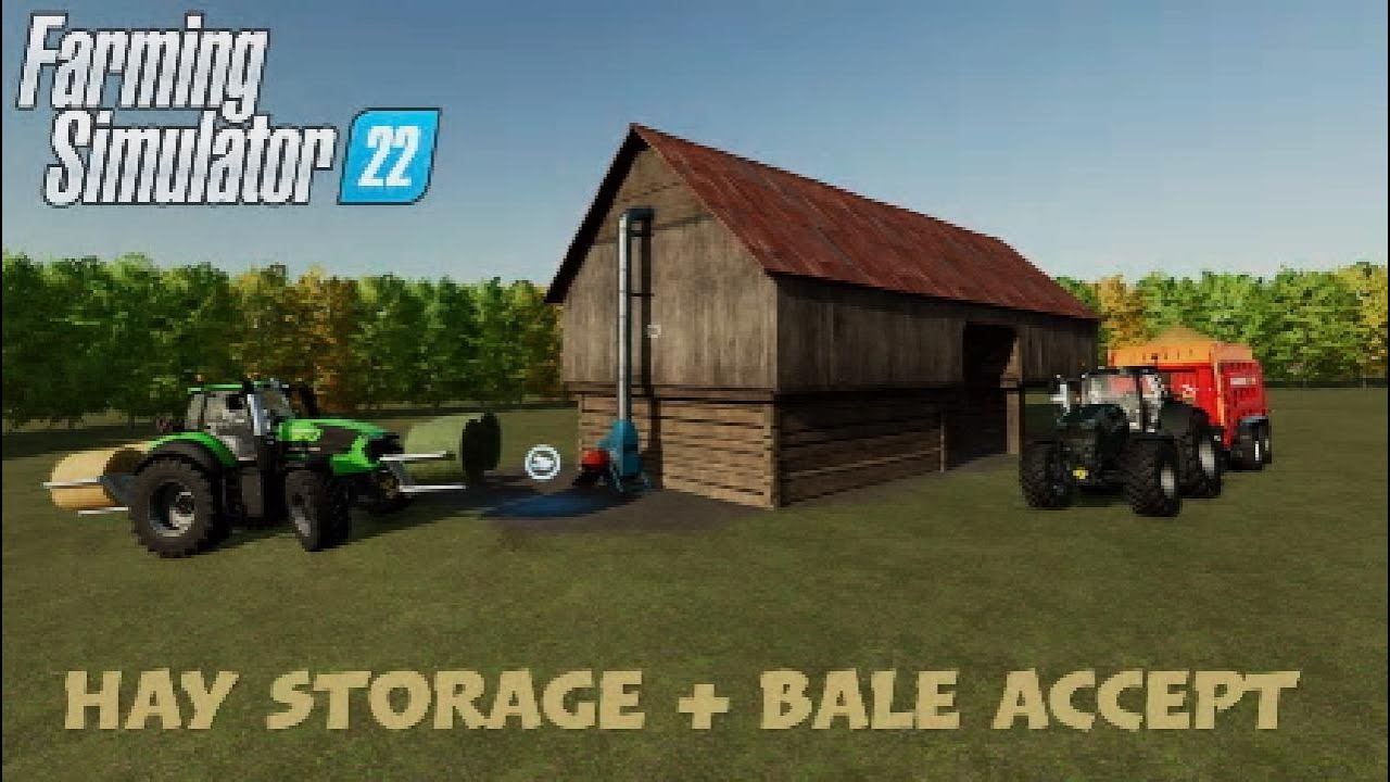 FS22 New Mod (console): Hay Storage With Bale Acceptance | Mods in the ...