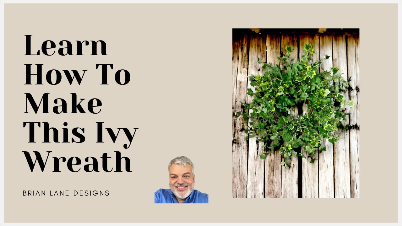 How to make an everyday Ivy Wreath, Home Decor, Farmhouse Wreath ...