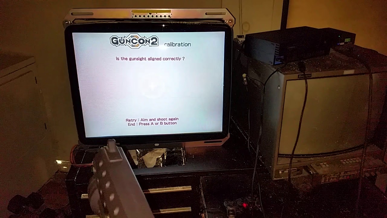 PS2 Crisis Zone arcade machine gun with recoil test - YouTube