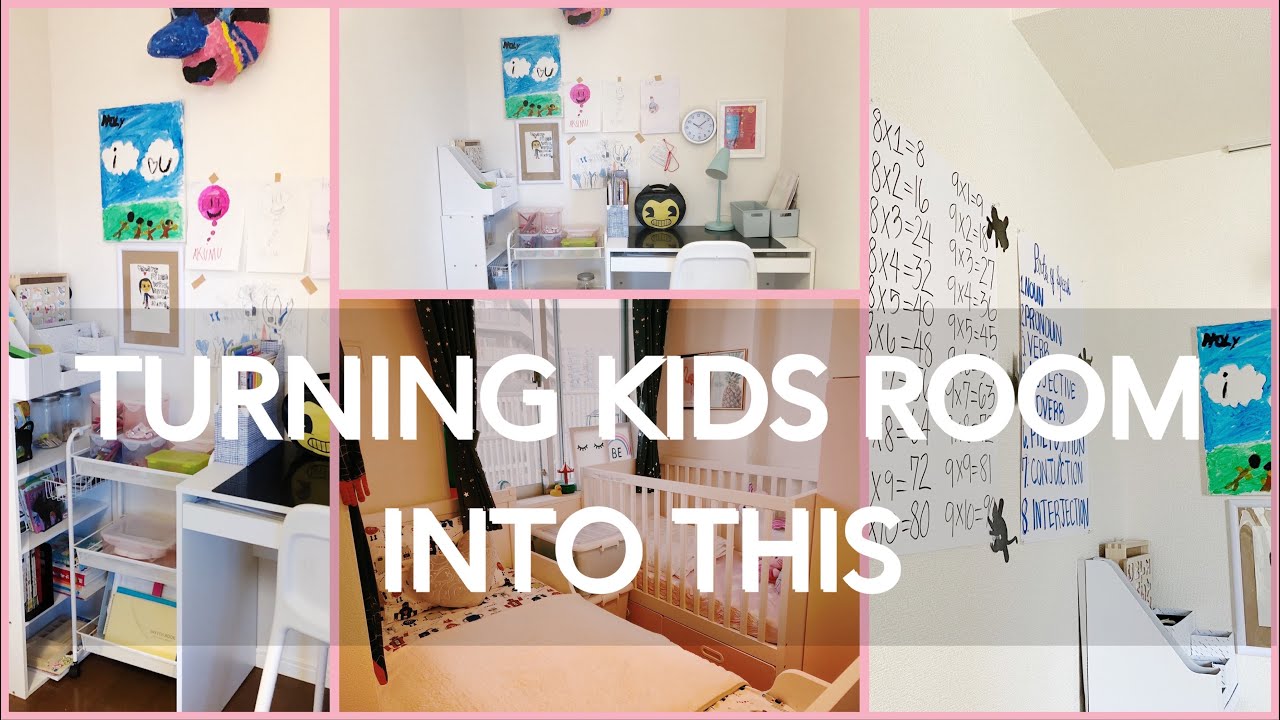 SMALL KIDS BEDROOM IDEAS | MAKING STUDY SPACE AND AN ART CART | DIY ...