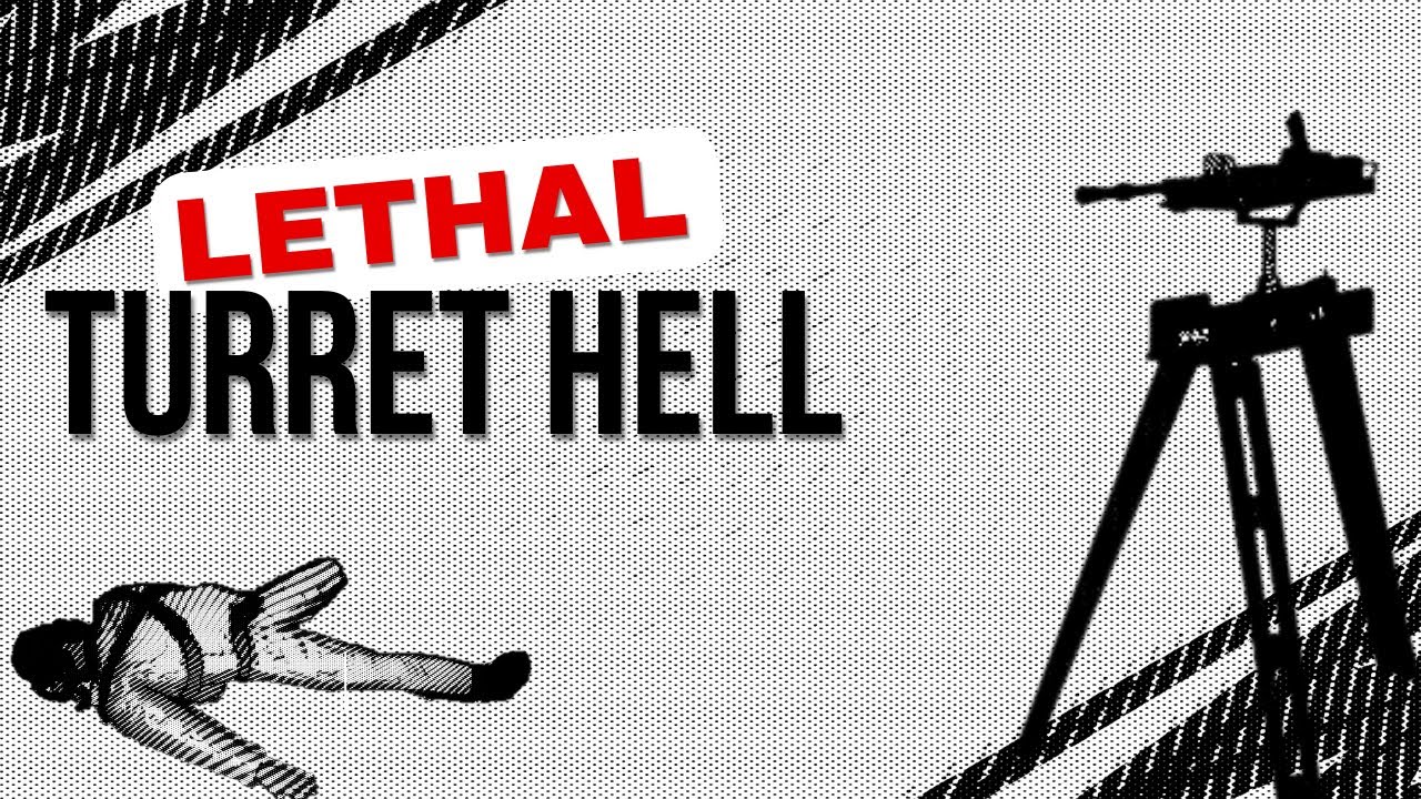 Lethal company turrets are after us - YouTube