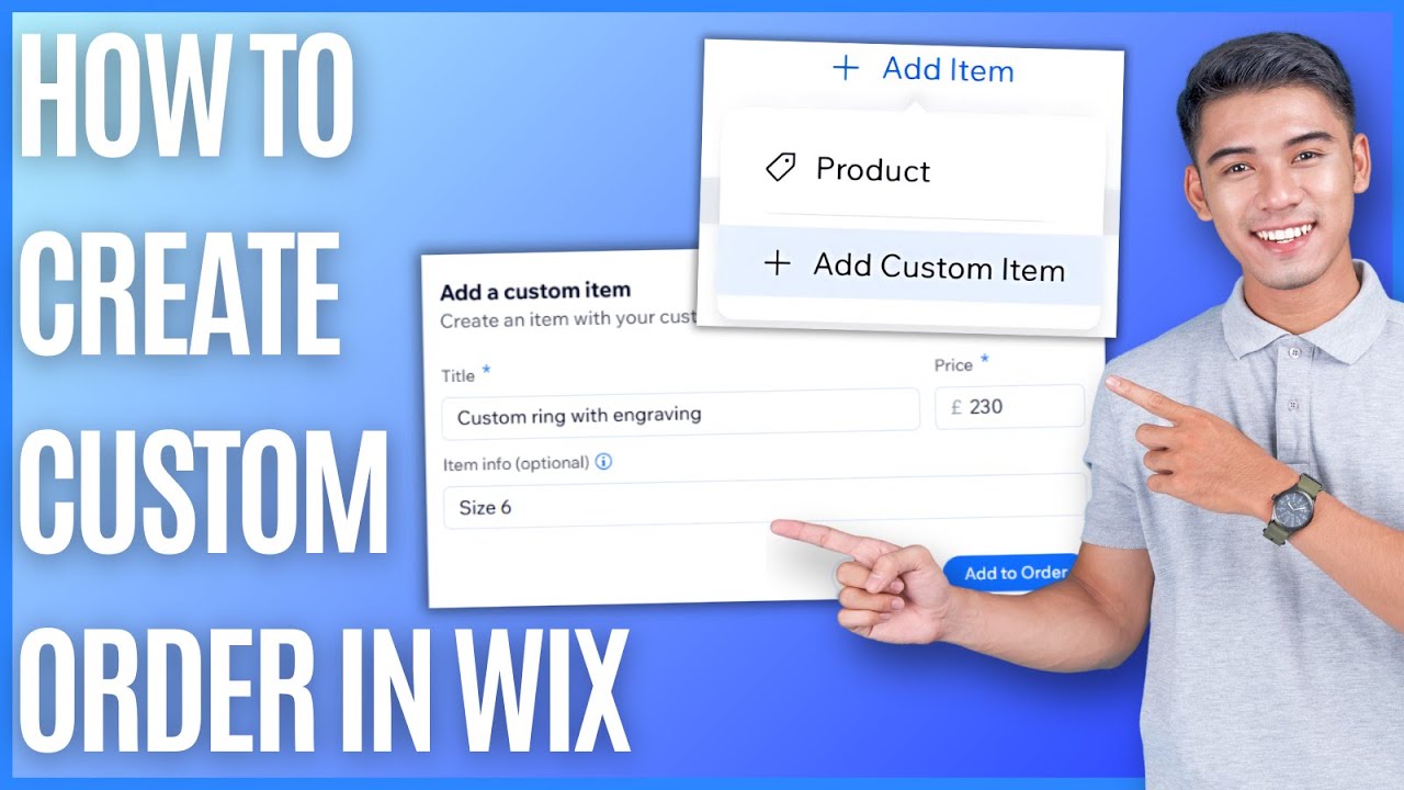 How to Create Custom Order in Wix [Quick Guide] - YouTube