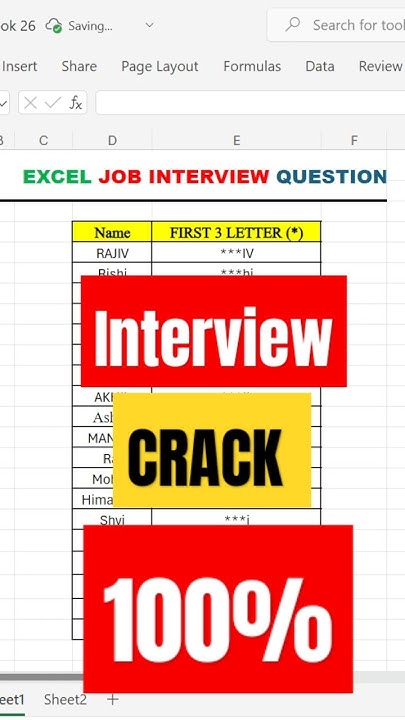 Ace Your Excel Job Interview with this Top Question in 2025! #exceltips #exceltutorial #shorts ...