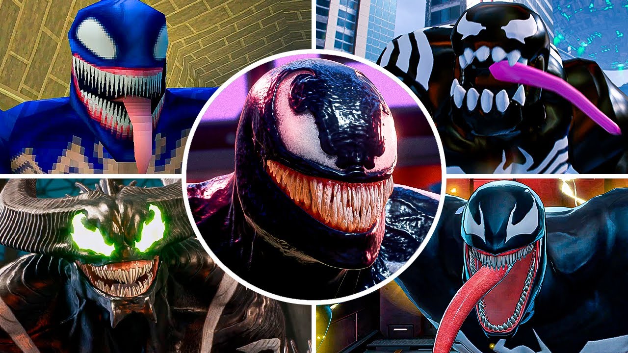 Evolution of Venom in Spider-Man Games (1990 - 2023) - YouTube