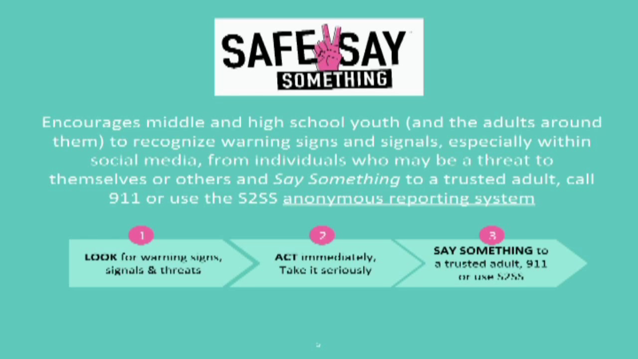 Safe2Say Presentation - YouTube