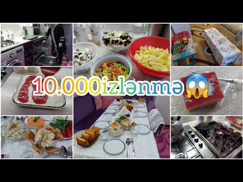 5 metrlik metbeximde 20 neferlik iftar süfrəsi açdım 🌺 Başdan sona qonaq hazırlıqlarım 💒