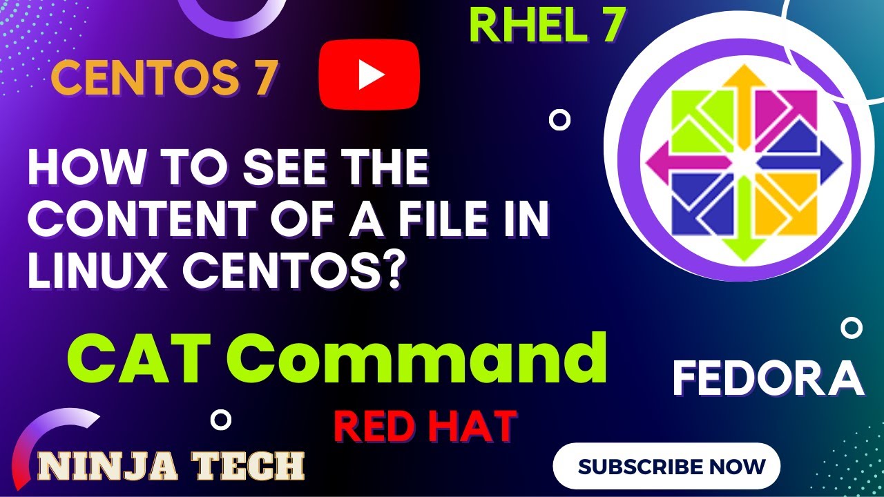 How to see the content of a file in Centos 7 | Linux - YouTube