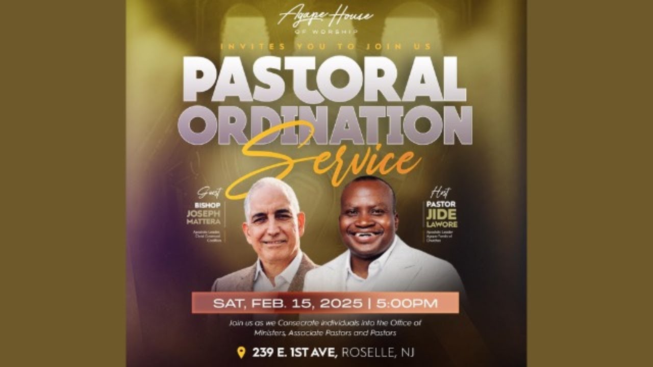2025 Pastoral Ordination Service || AHOWFC || February 15 - YouTube