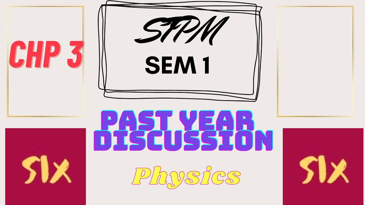STPM Sem 1 Physics Past Year Chapter 3 Discussion - YouTube