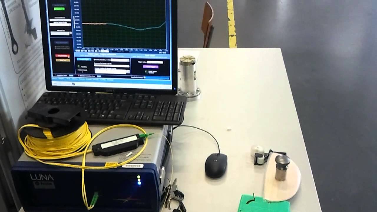 Optical fiber integrated with fiberglass skin of RC F3K glider ...