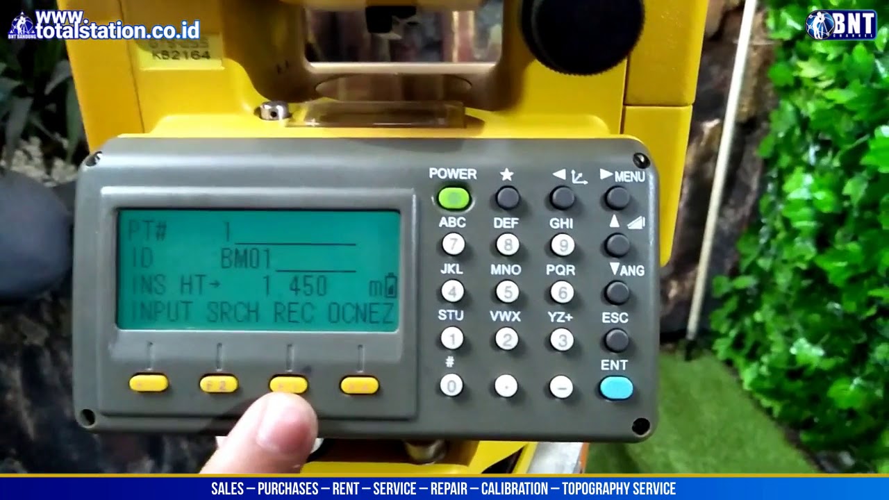 [TUTORIAL] Topo Dengan Metode Koordinat Total Station Topcon GTS-255 | BNT - YouTube