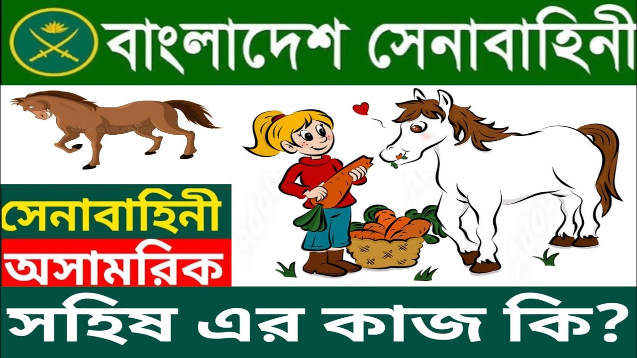সহিষ এর কাজ কি? বাংলাদেশ সেনাবাহিনী অসামরিক সহিষ। What is the function ...