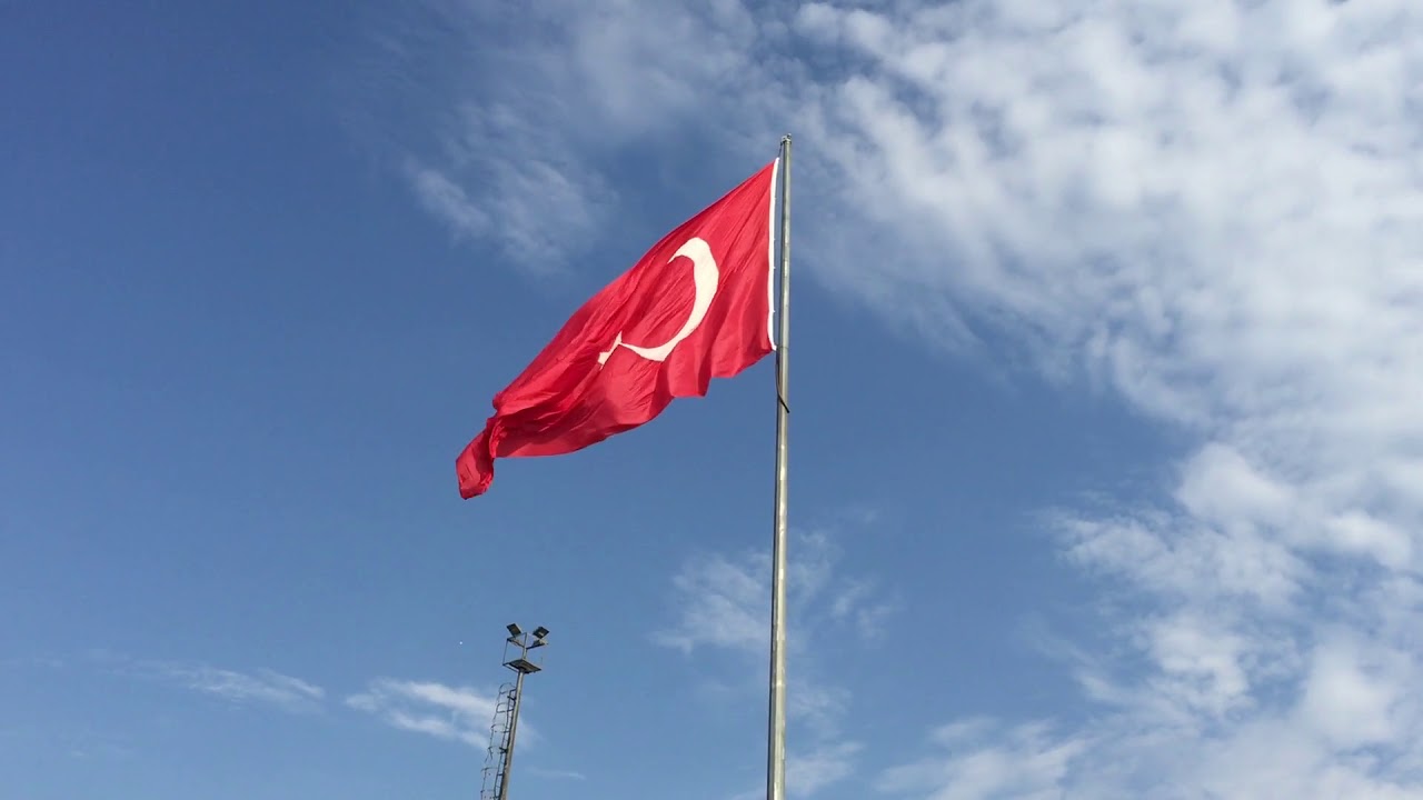 Flag of Turkey / Bandera de Turquía / Videos / Freecopyright - YouTube