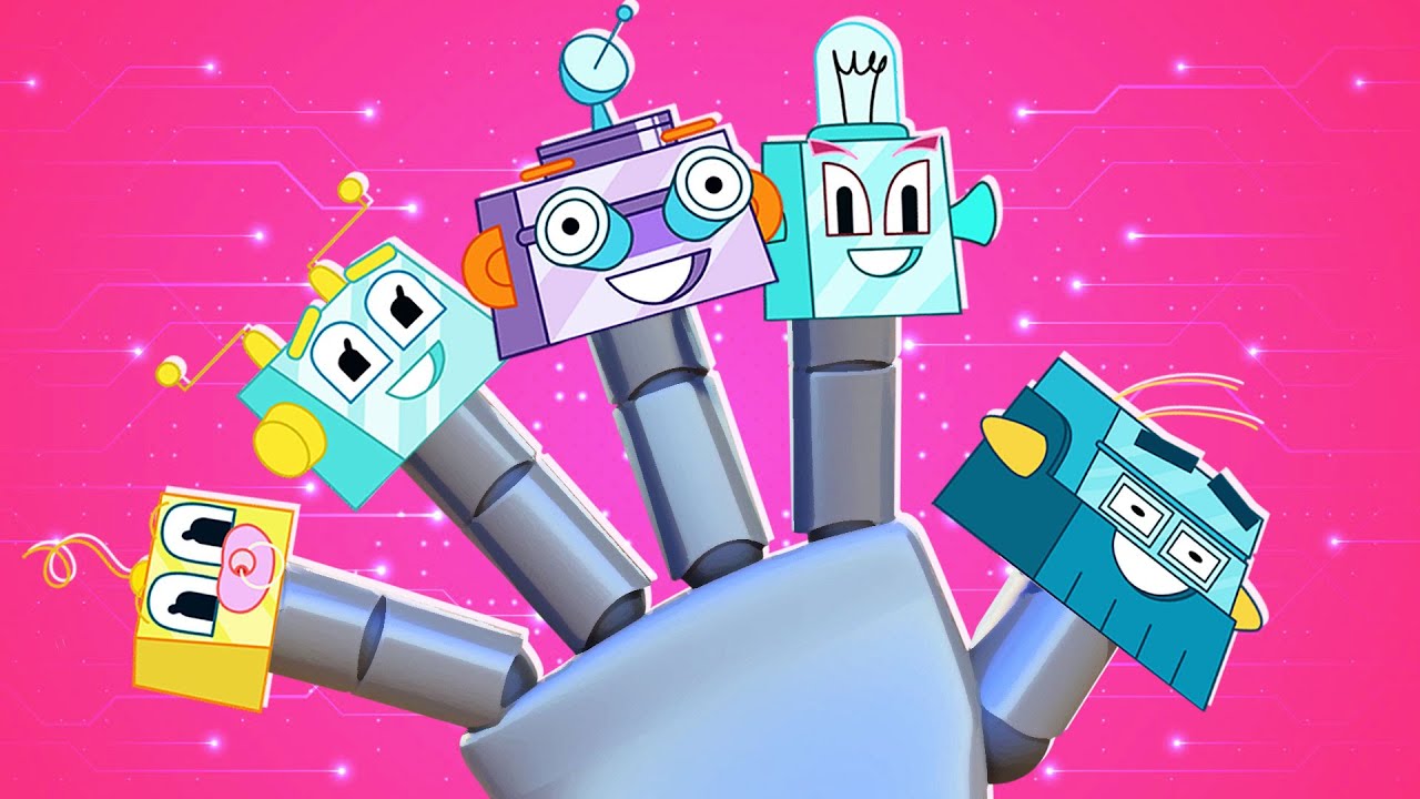 Robot Finger Family Song 🤖+ More Nursery Rhymes And Kids Songs By ...