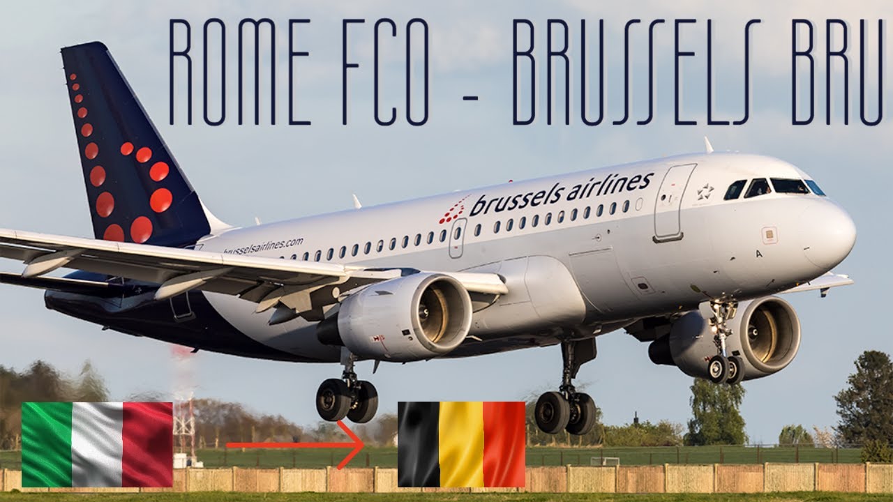 Brussels Airlines (ECONOMY) | Airbus A319 | Rome FCO - Brussels BRU ...