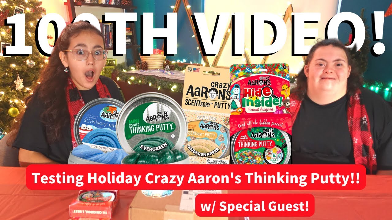 NEW *SCENTED* HOLIDAY Crazy Aaron’s Thinking Putty REVIEW 🎄🎁! - YouTube