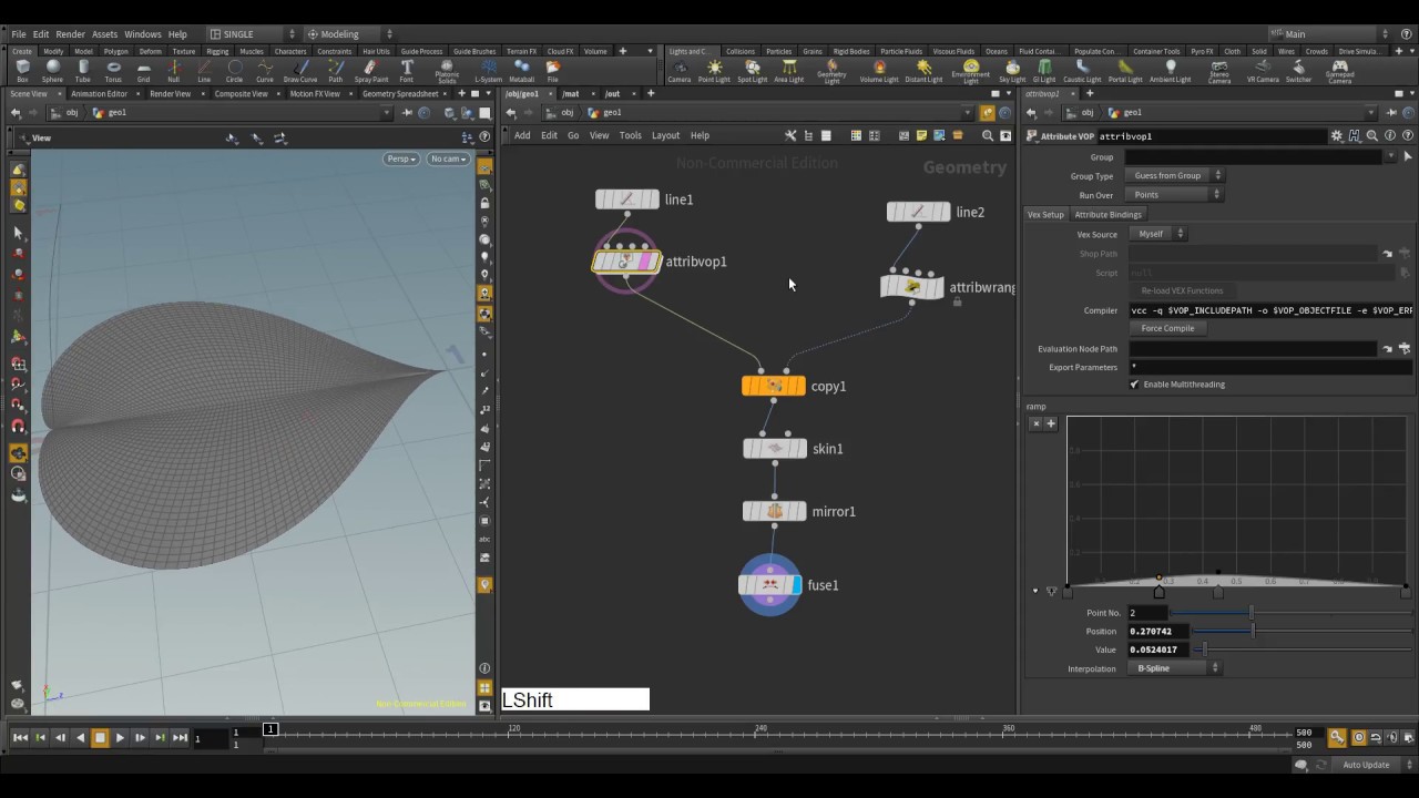 houdini 16 // vex withered leaf modeling - YouTube