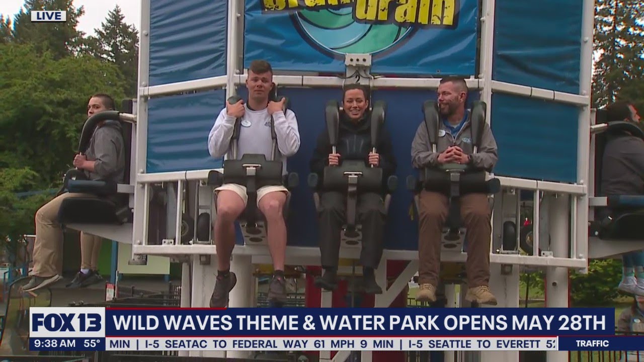 Scoping out the rides at Wild Waves Theme & Water Park | FOX 13 Seattle ...