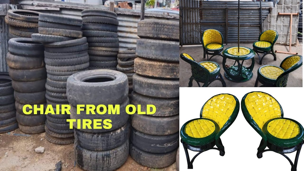 Upuan na Gawa mula mga Lumang Gulong.#creative #diycrafts #diy #fypシ゚ ...