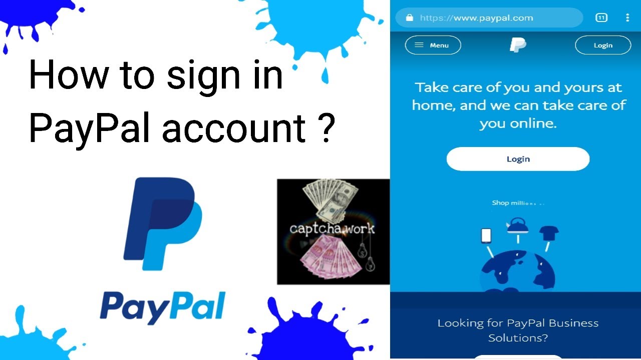 HOW TO SIGN IN PAYPAL?/captcha work - YouTube
