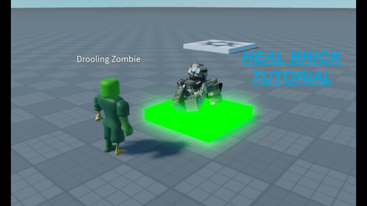 how to make an Heal brick in roblox studio - YouTube