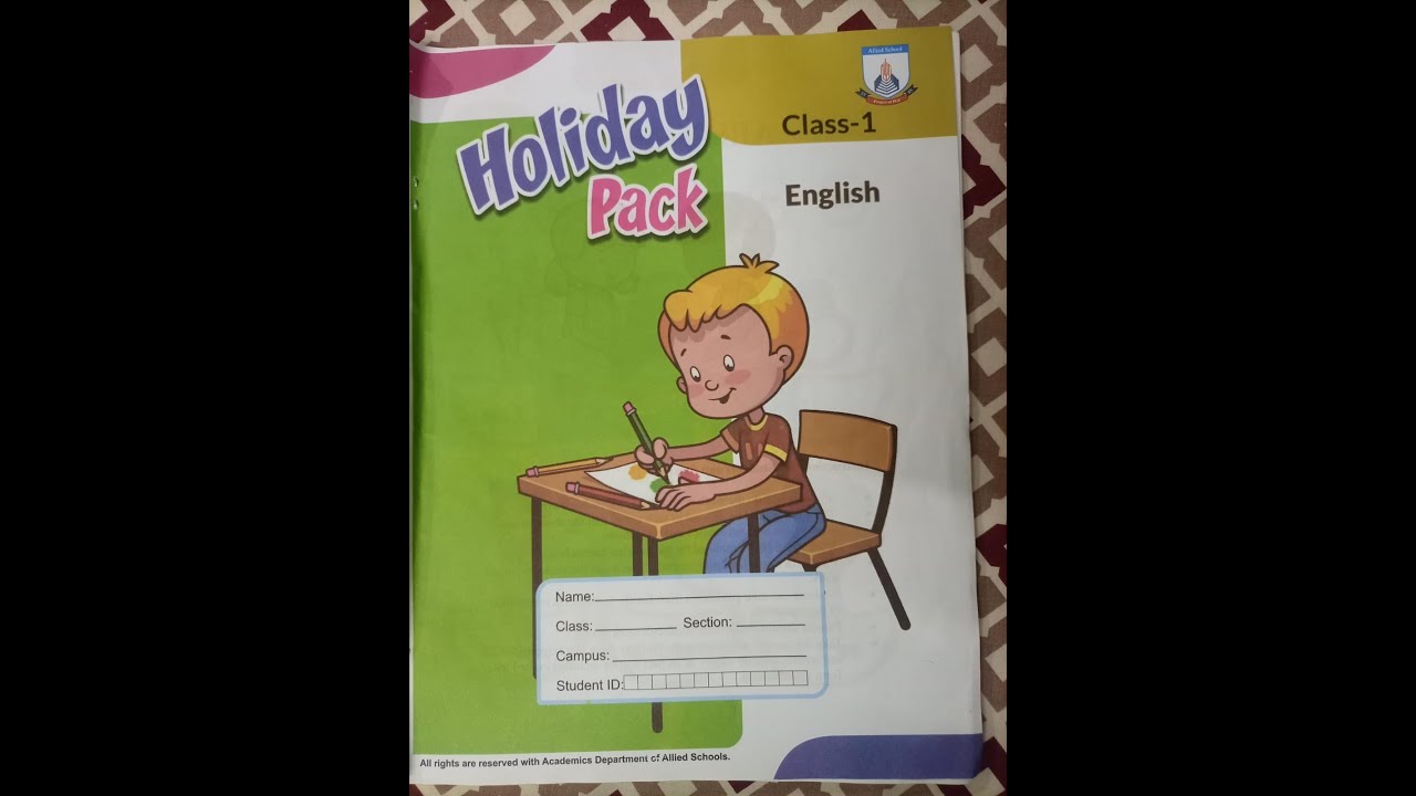 English Class One Summer Pack 2024| Allied School | Solved - YouTube