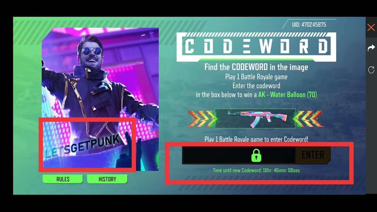 কিভাবে পাবেন। Free fire new cod word event complete. - YouTube