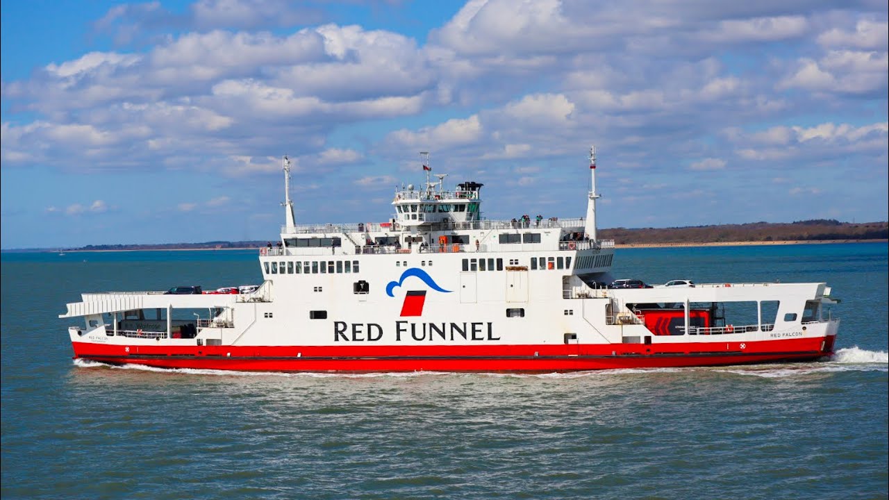 Crossing the Solent on Red Funnel - YouTube