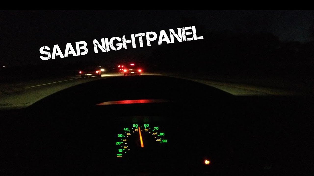 Saab 9-3 Night Panel Demonstration - YouTube